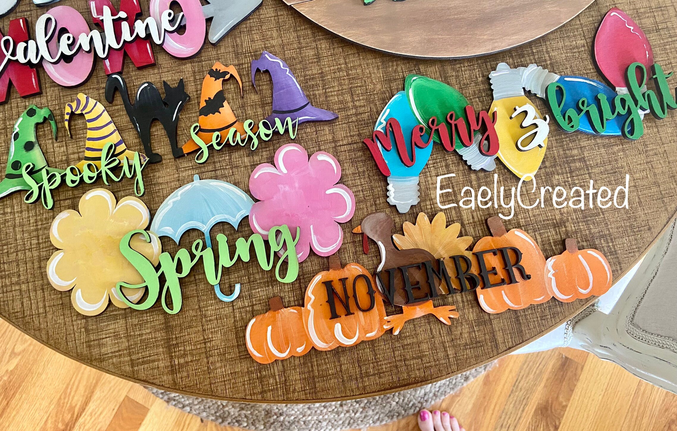 Seasonal Interchangeable Sign SVG File - Seasonal Door Hanger - All ...