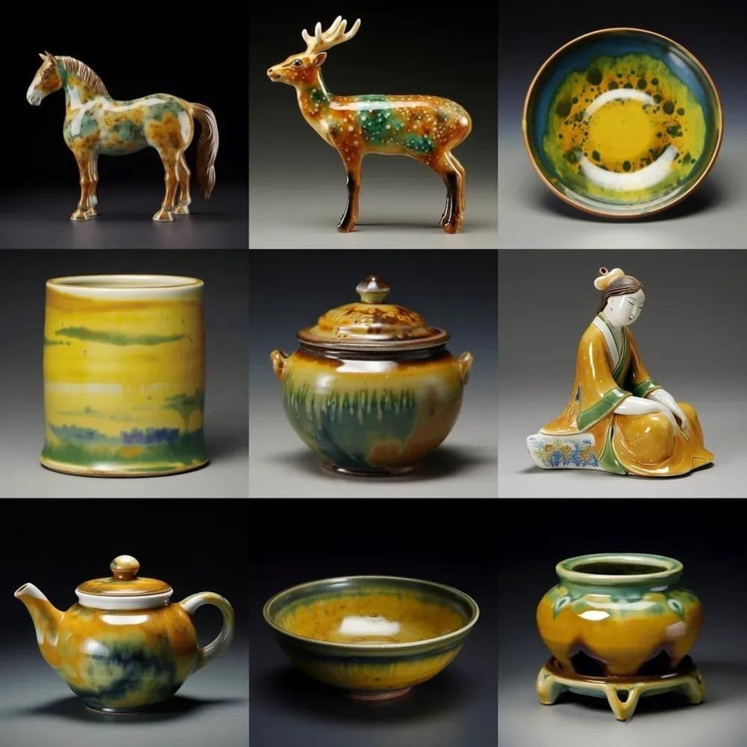 Tang Dynasty Tricolor Glazes Midjourney Prompts, AI Prompts for ...