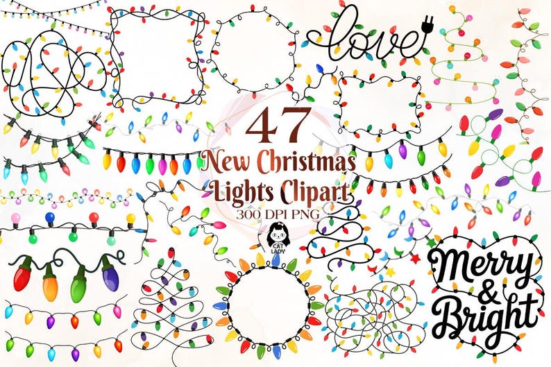 Christmas Lights, Seamless Christmas Lights Pattern, Christmas Light ...