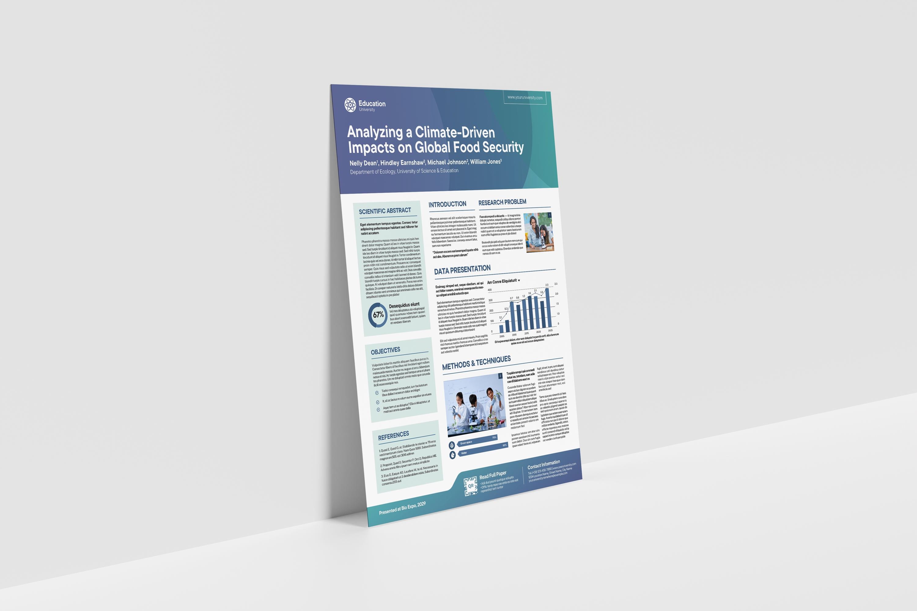 Scientific Poster Template, Editable Medical Case Study, Canva Format ...