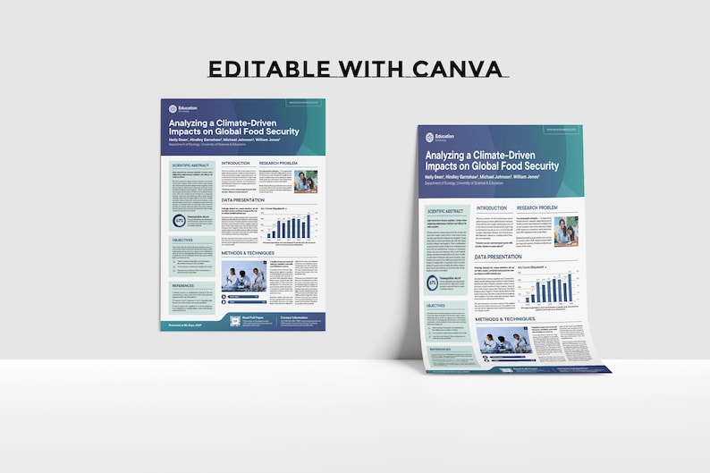 Scientific Poster Template, Editable Medical Case Study Template ...