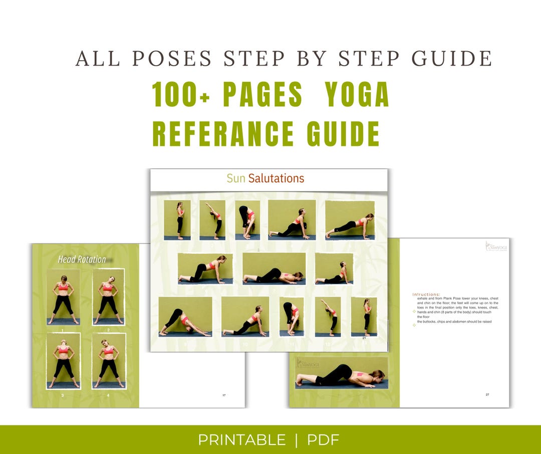 All Yoga Poses Reference Guide, Yoga Poses With Detail Guide. Step by ...