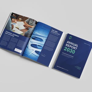 Editable Annual Report Template, Company Report Canva Design | Instant ...