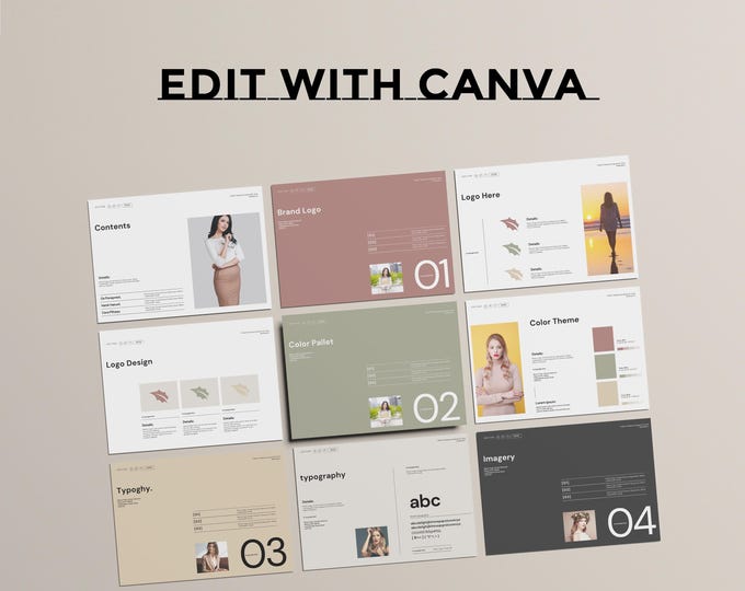 HARMONY Brand Guidelines for Canva, Illustrator, and Indesign - Etsy Canada