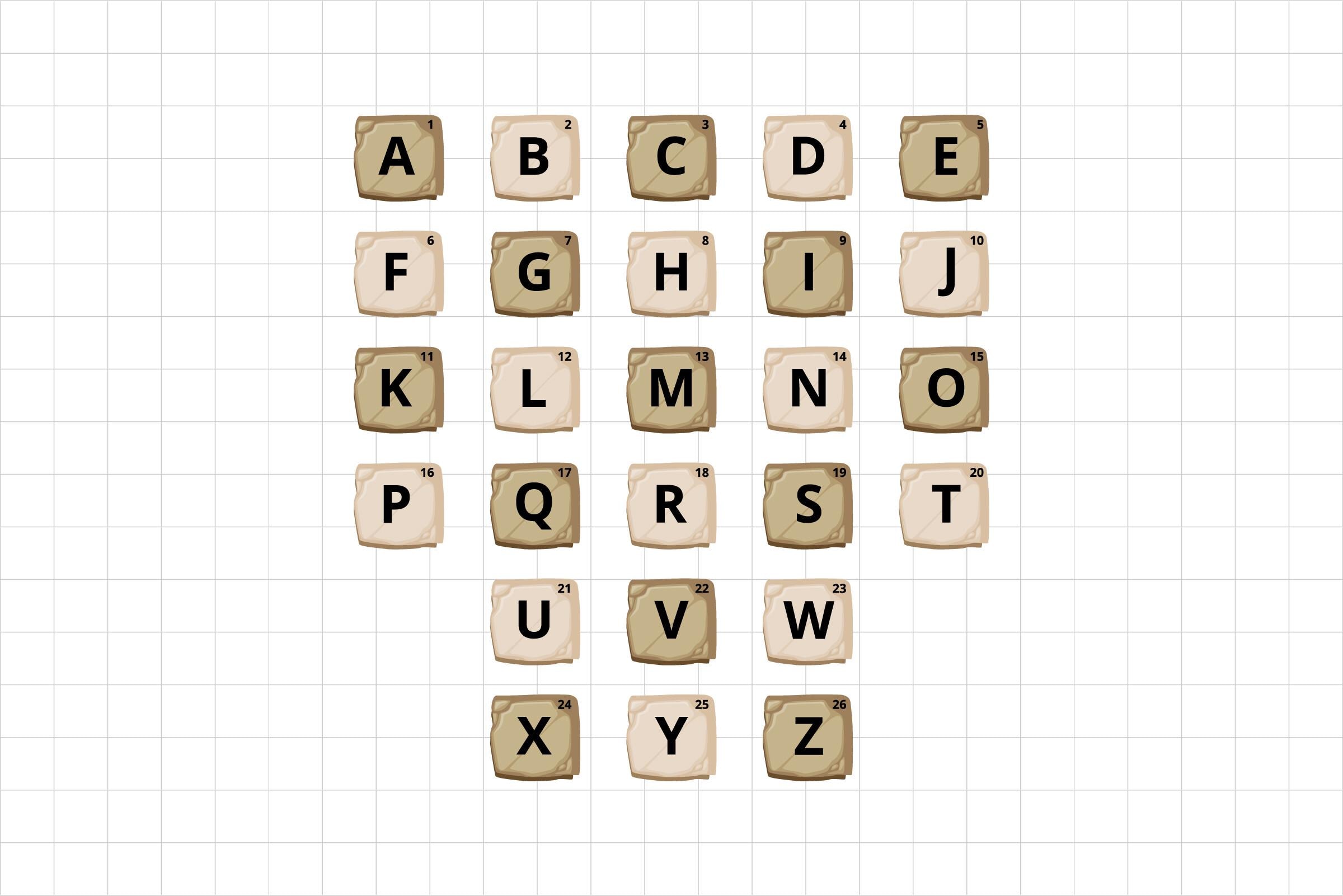 Scrabble Tiles Svg, Alphabet Letter Tiles, Scrabble Tiles Cut Files ...