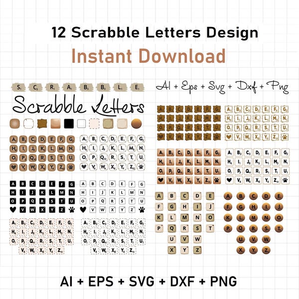Scrabble Template - Etsy UK