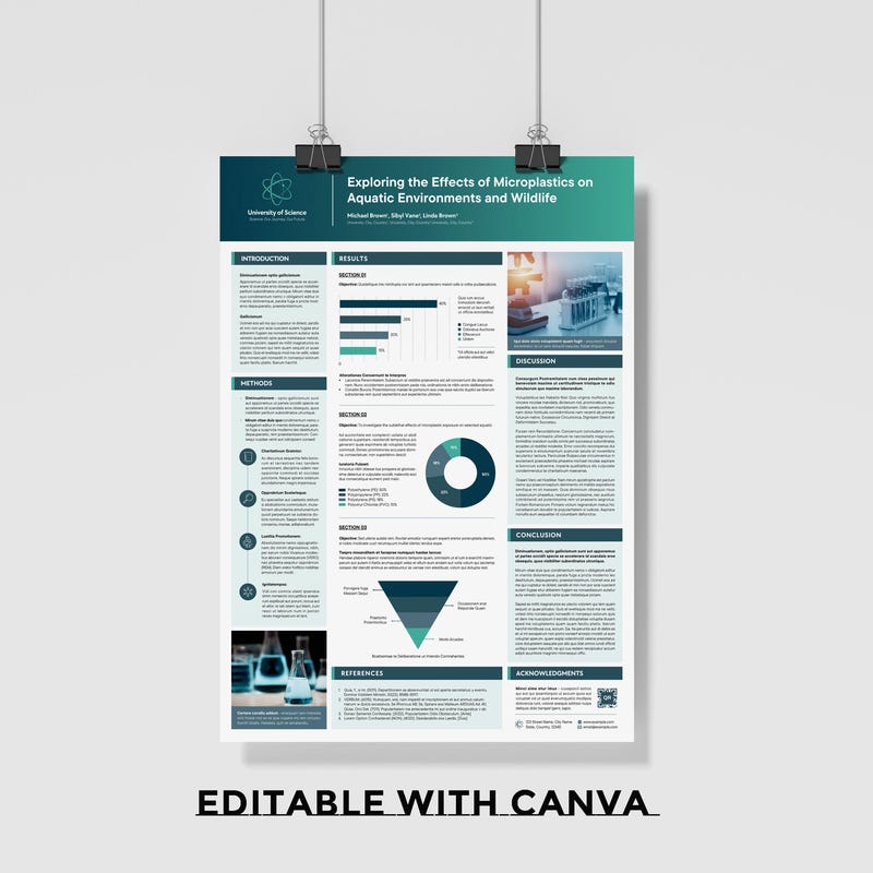 Scientific Research Poster Template - Etsy