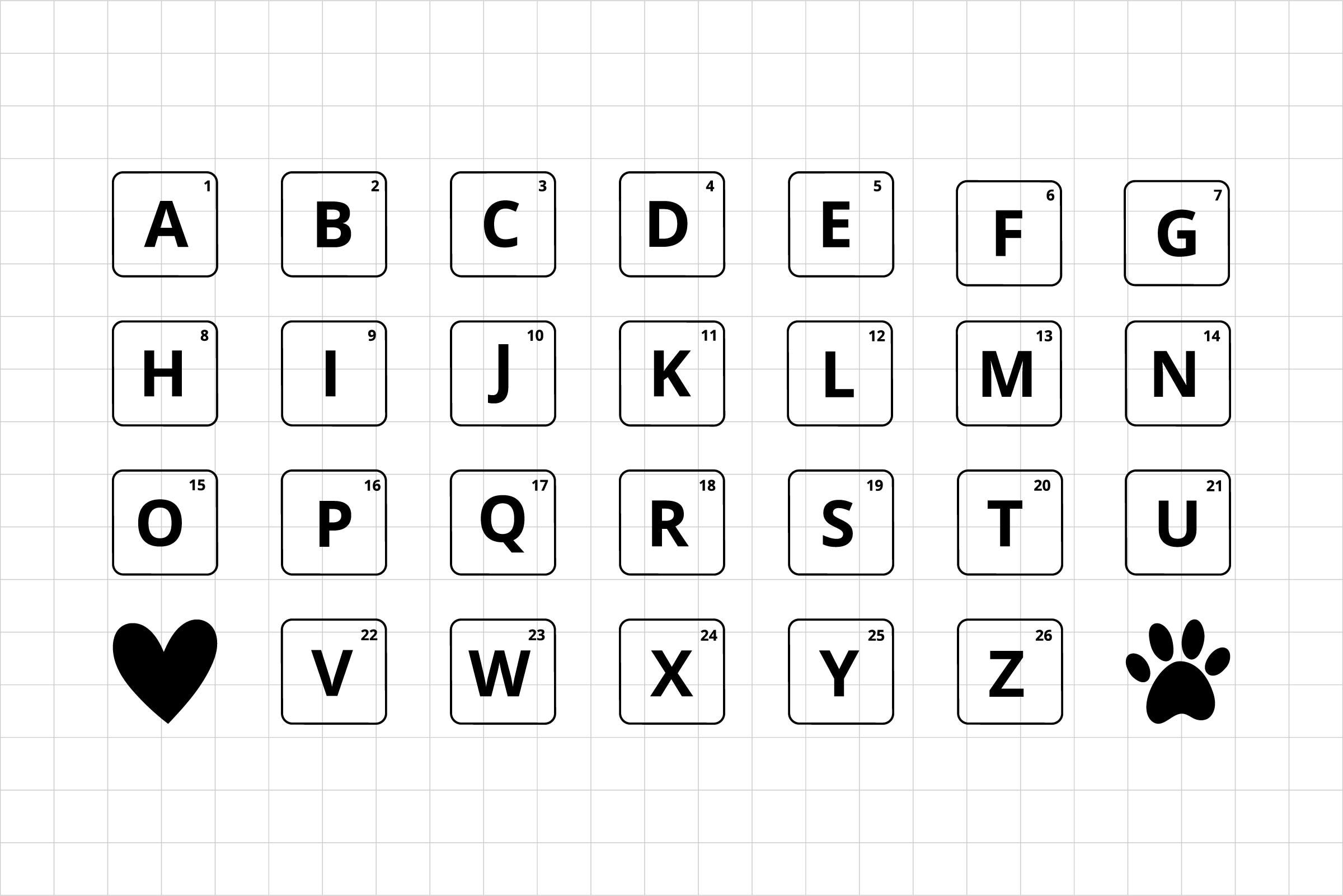 Scrabble Tiles Svg, Alphabet Letter Tiles, Scrabble Tiles Cut Files ...