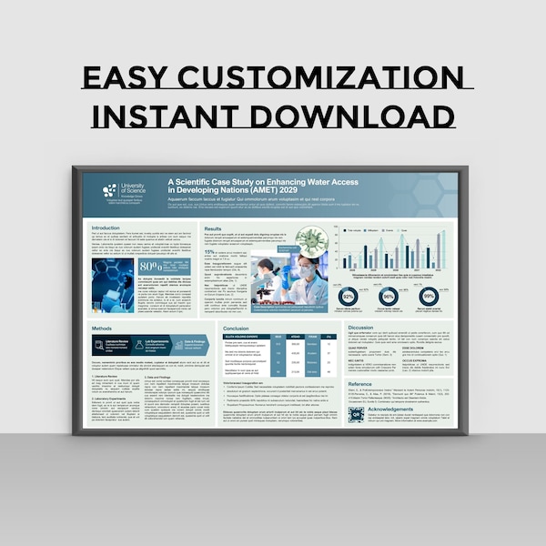 Scientific Research Poster Template - Etsy