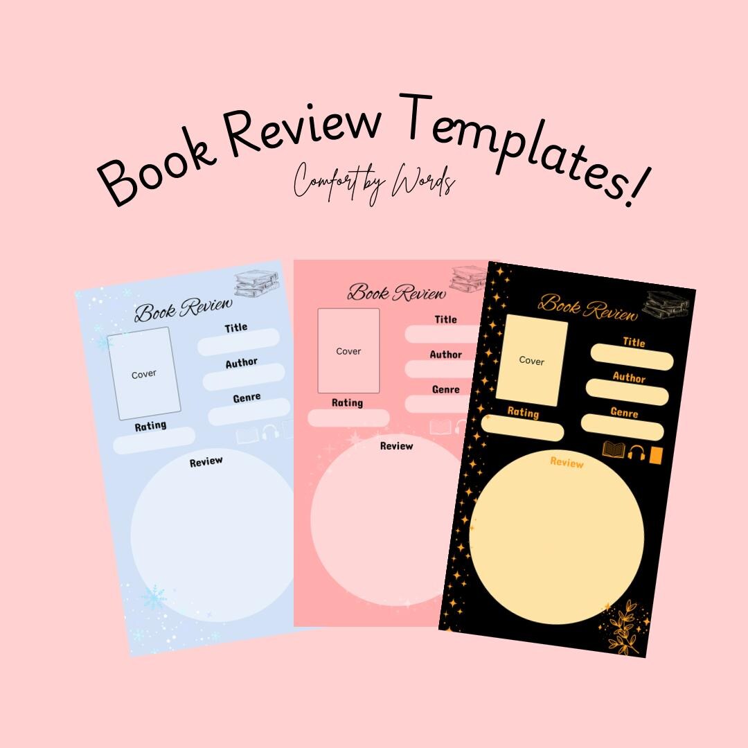 Instagram Story Book Review Templates | Editable in Canva | Set of 3 - Etsy