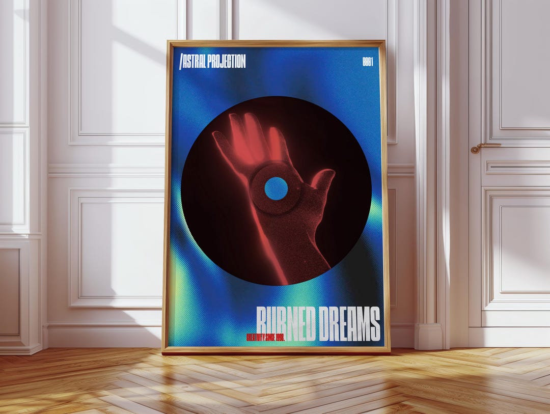Surreal Sci-fi Art Print – Burned CD, Vaporwave Retro Decor - Etsy