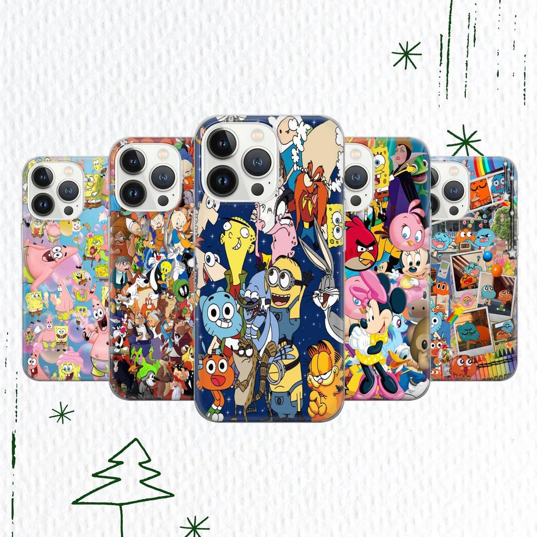 Cute Colorful Cartoon Case – Retro & Fun Designs Cute Aesthetic iPhone ...