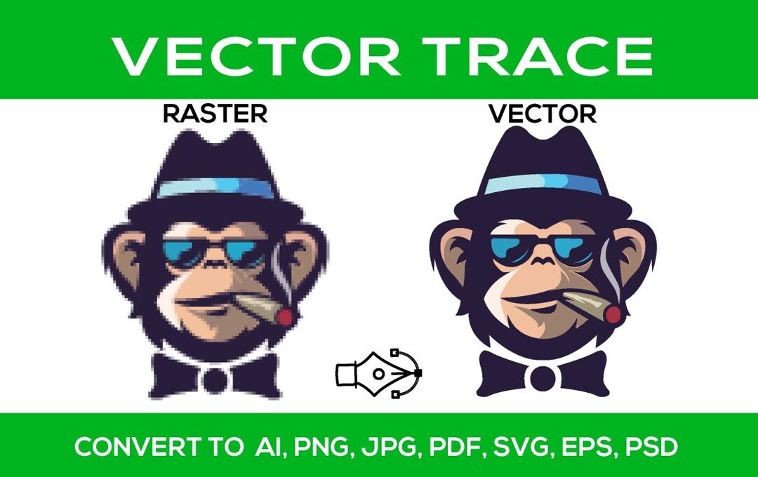 Vector Tracing Redraw Convert Images to Vector Cleanup Re Design Raster ...