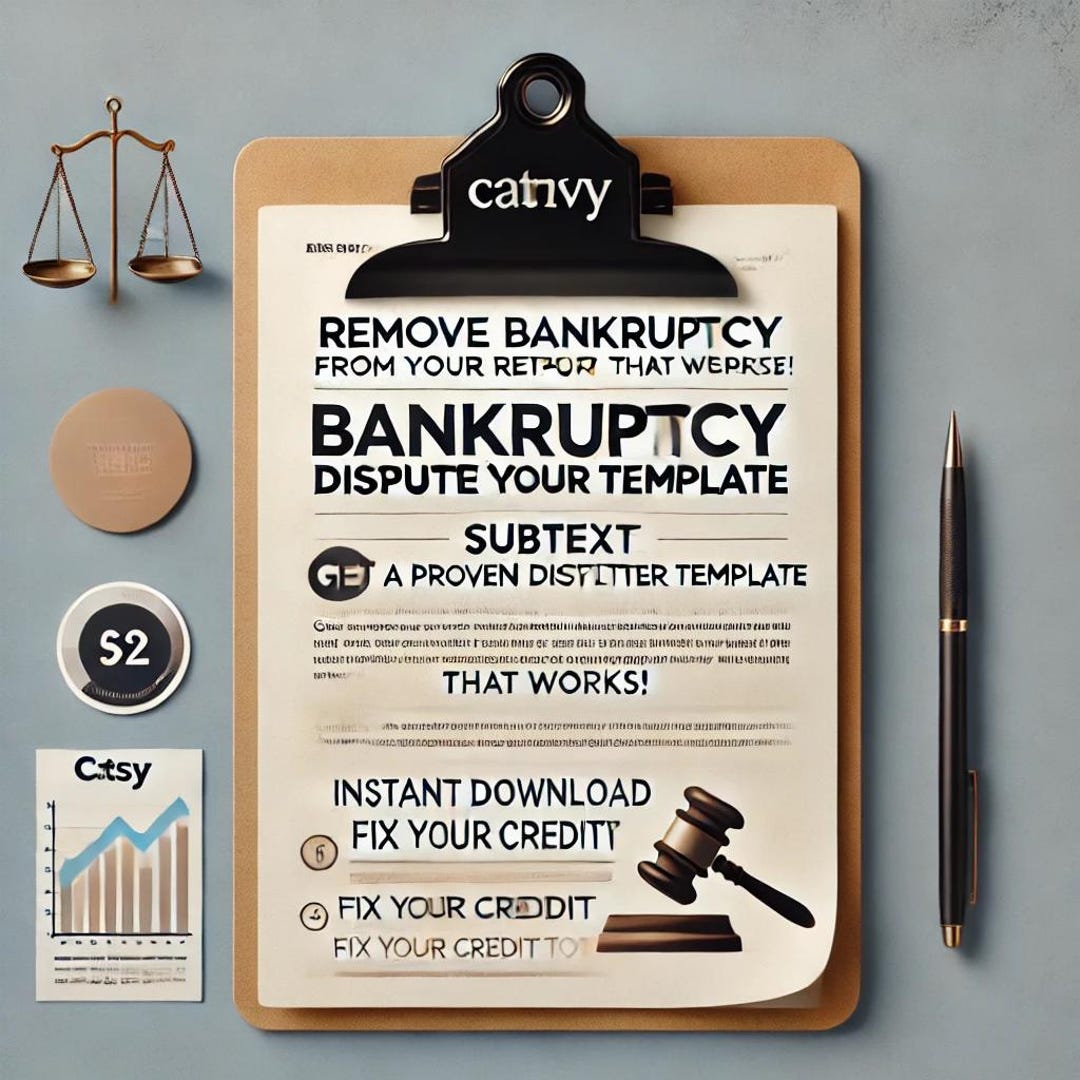 Step-by-step Kit: Remove Bankruptcy From Your Credit - Etsy