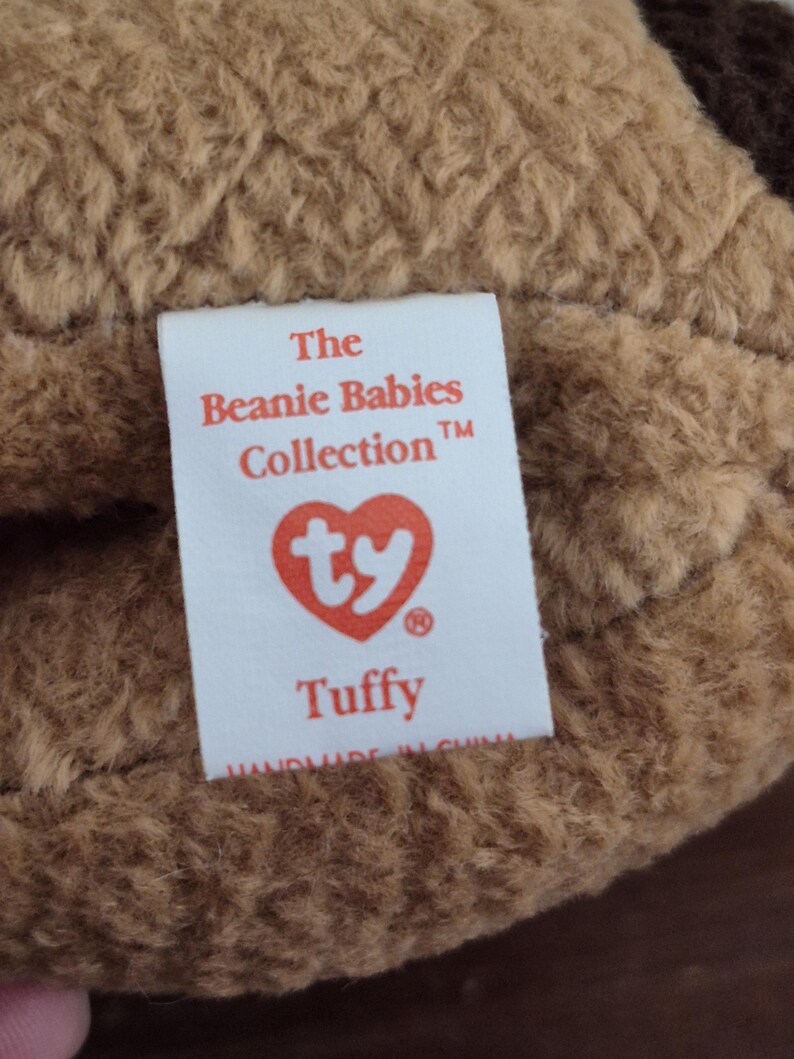 Rare Ty Beanie Baby "tuffy" the Dog/ P.V.C Pellets / Style 4108 / DOB ...