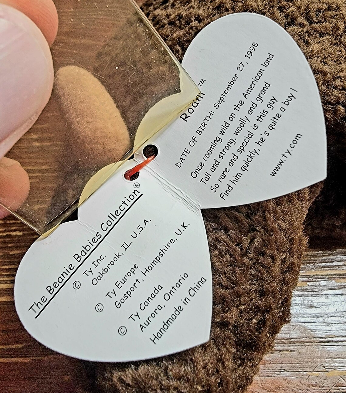 MINT RARE Ty " Roam " Was Born With Errors in 1998 Which Makes This ...