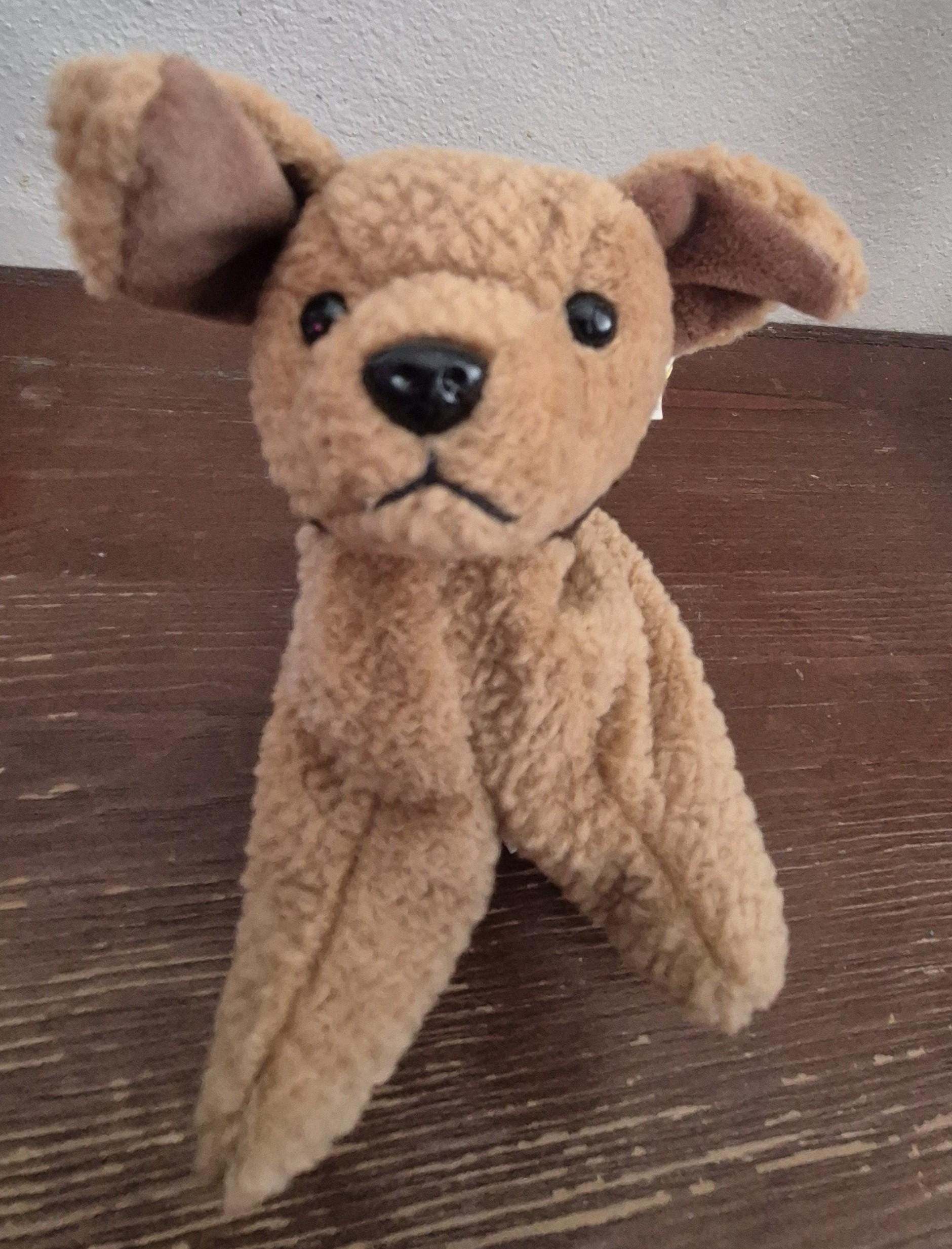 Rare Ty Beanie Baby "tuffy" the Dog/ P.V.C Pellets / Style 4108 / DOB ...