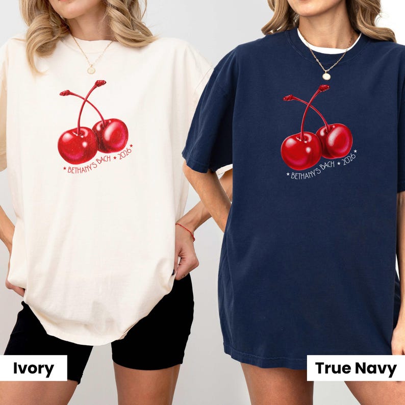 90's / 80's Retro Cherry Bachelorette Shirts: Comfort Colors, Matching ...