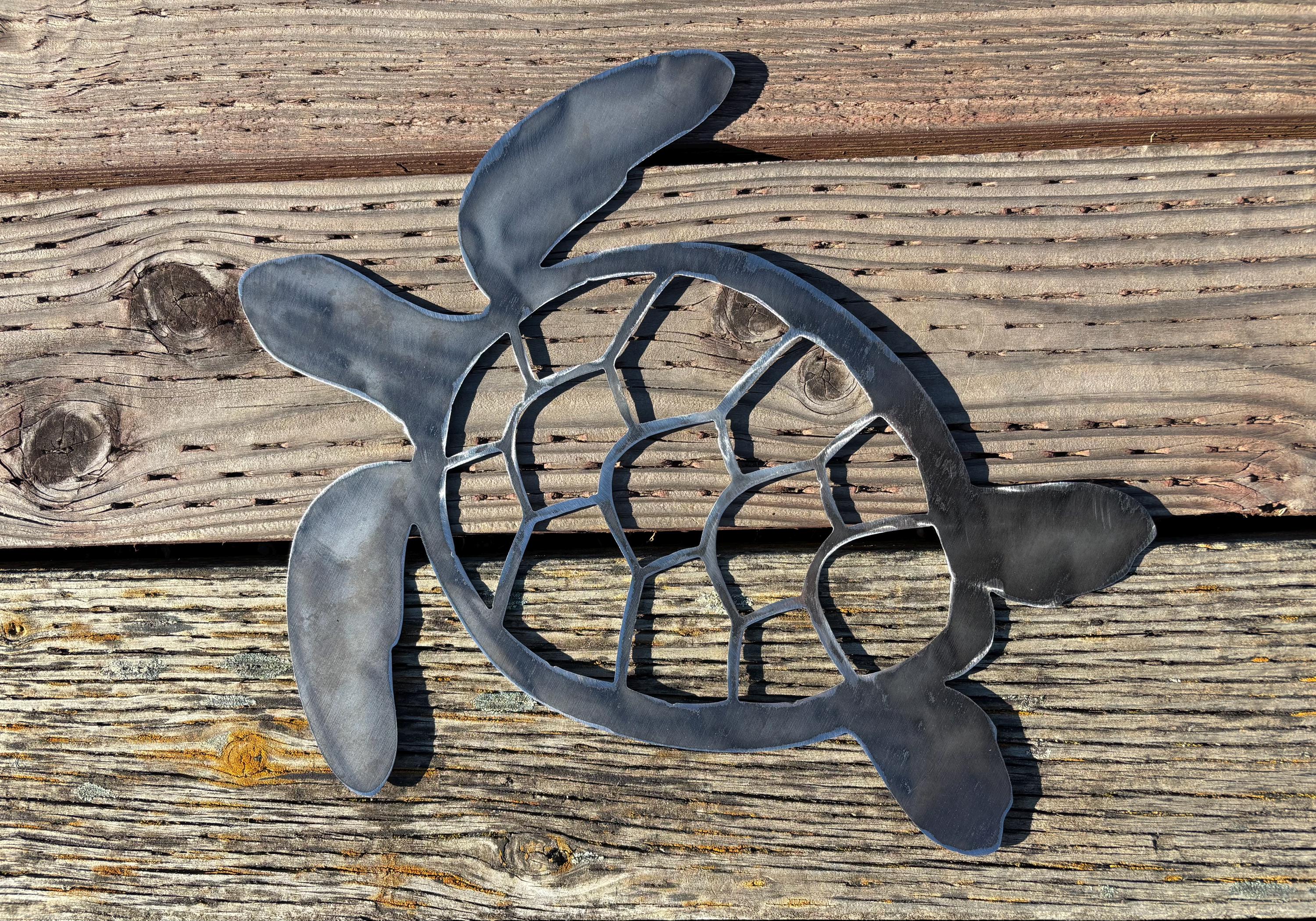Sea Turtle Metal Wall Art, Outdoor Wall Hangings, Pool Decor - Etsy