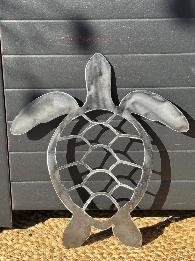 Sea Turtle Metal Wall Art, Outdoor Wall Hangings, Pool Decor - Etsy