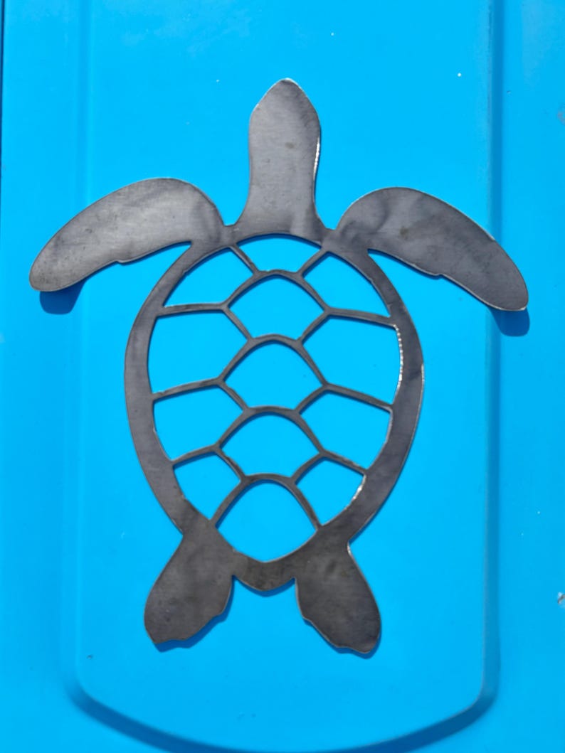 Sea Turtle Metal Wall Art, Outdoor Wall Hangings, Pool Decor - Etsy