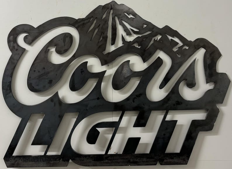 Coors Light Metal Wall Art - Etsy