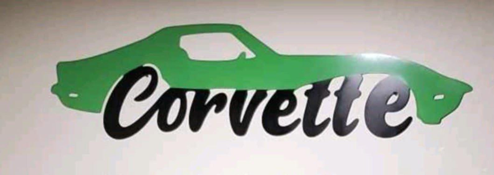 Corvette Metal Wall Art Sign - Etsy