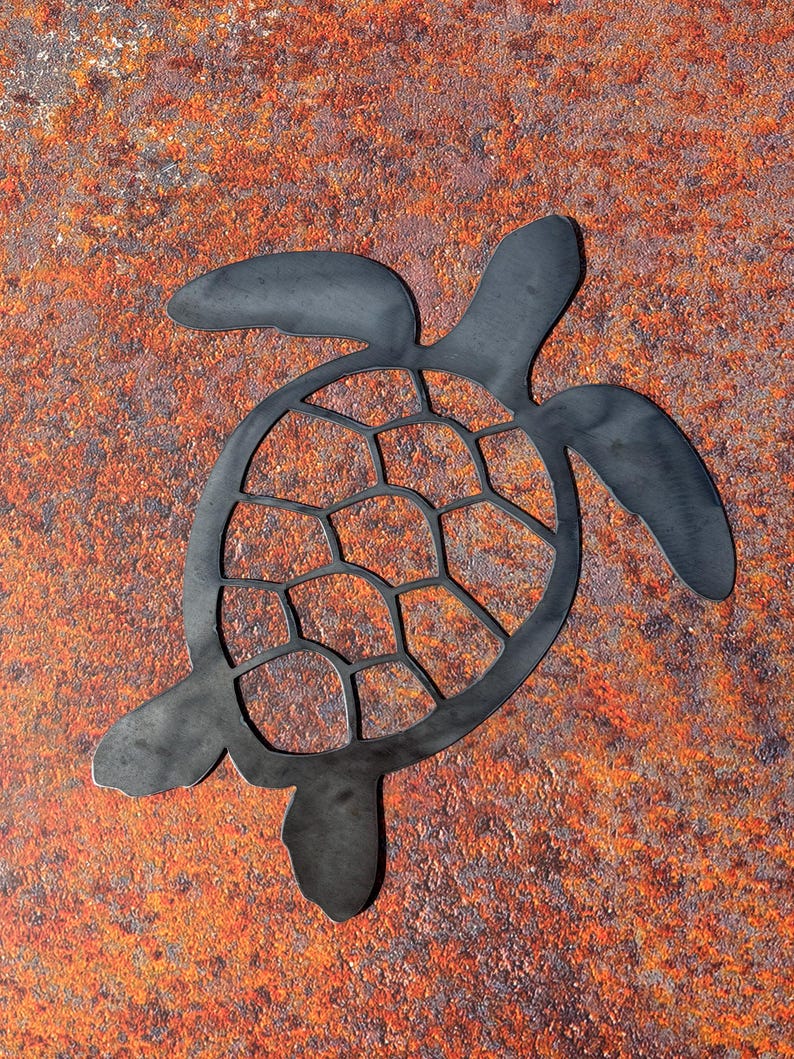 Sea Turtle Metal Wall Art, Outdoor Wall Hangings, Pool Decor - Etsy