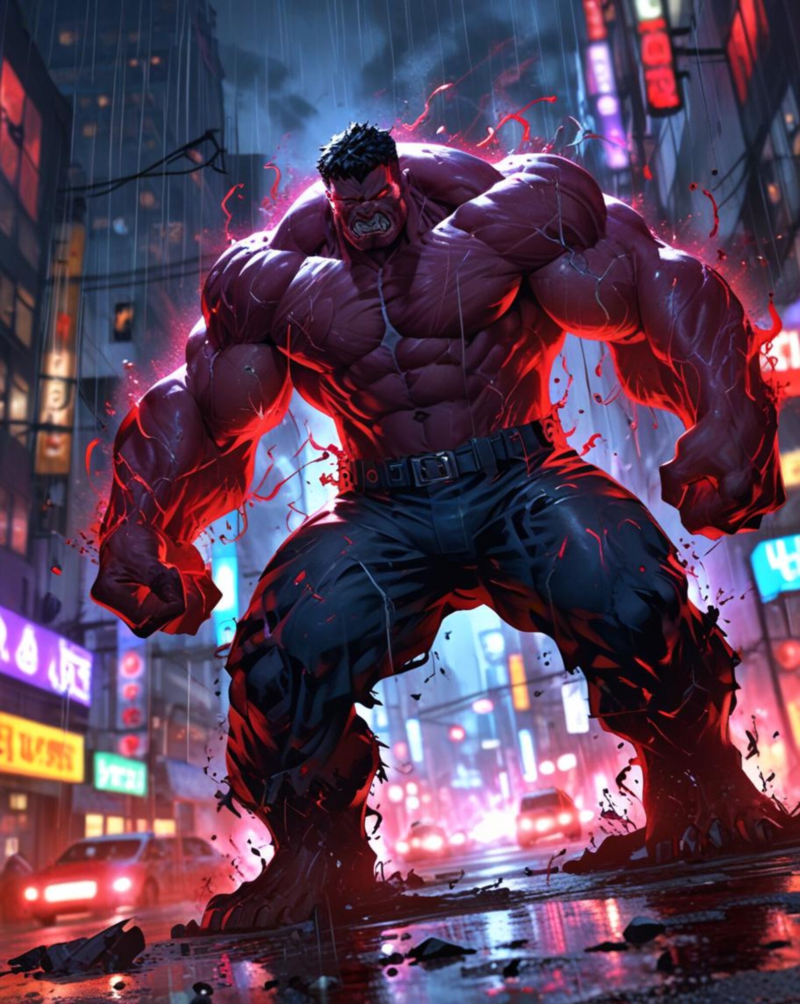 Spider-hulk Digital Art | Red Hulk X Spider-man Poster | Superhero Wall ...