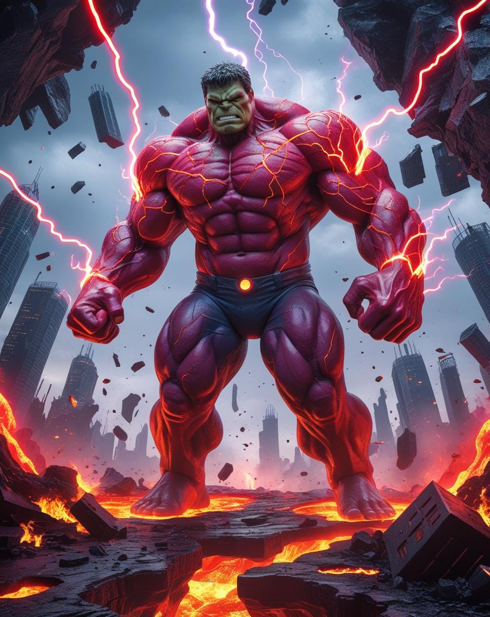 Spider-hulk Digital Art | Red Hulk X Spider-man Poster | Superhero Wall ...