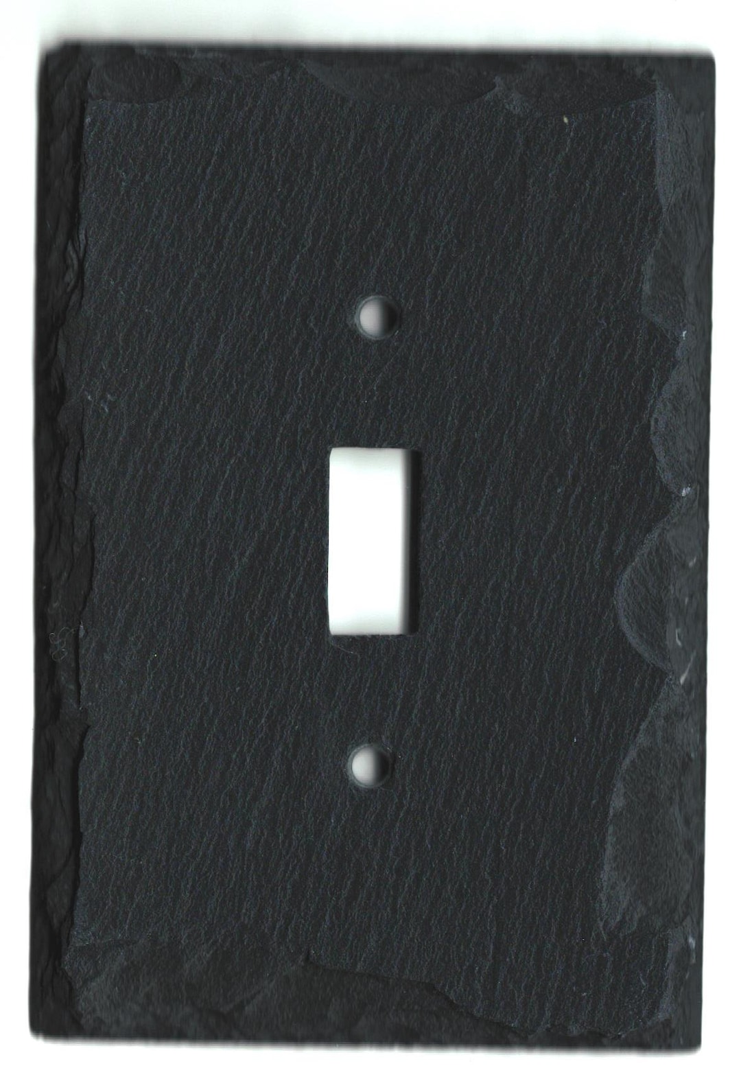 Black Slate Outlet Cover Single Light Switch Wall Plate Stone Granite ...