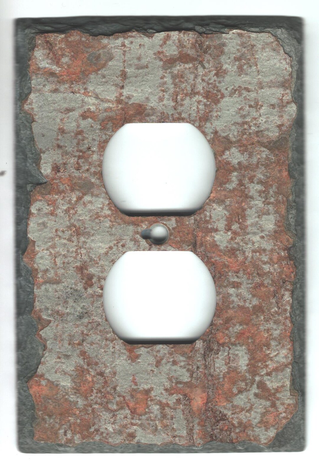 Antique Slate Outlet Cover Duplex Wall Plate Light Switch Stone Granite ...