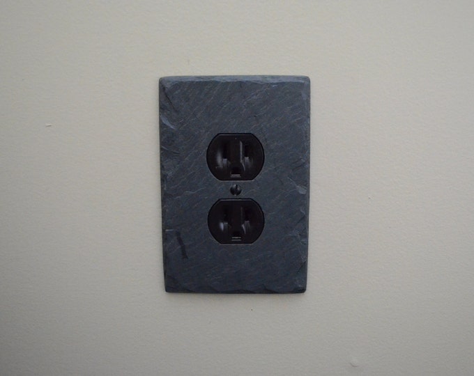 Decorative Single Slate Outlet Cover Switchplate Switch Plate - Etsy