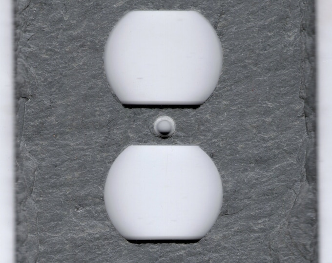 Slate Switch Plate Outlet Cover Unique Vermont Gray Stone Light Plate ...