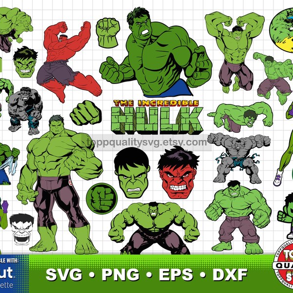 Hulk Stencil Dxf - Etsy
