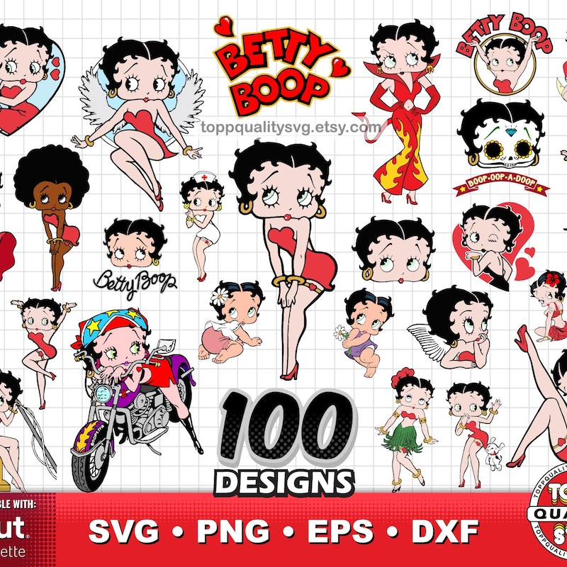 Betty Boop Printable Art - Etsy
