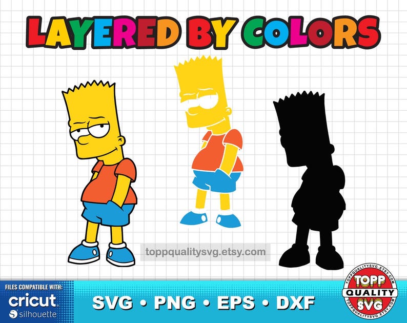 Simpsons Clipart Bundle: SVG Cut Files for Cricut / Silhouette ...