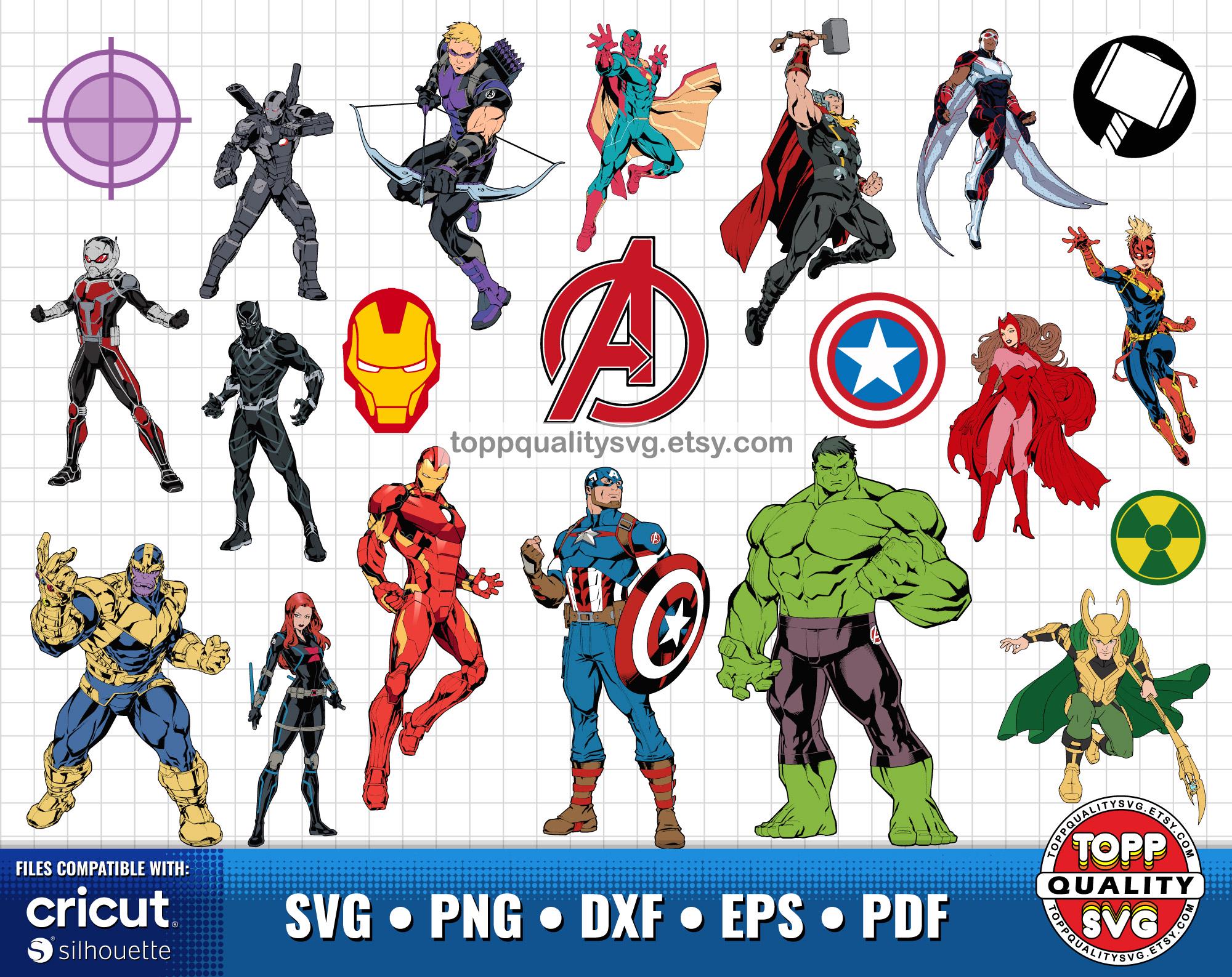 Avengers Wall Stencil