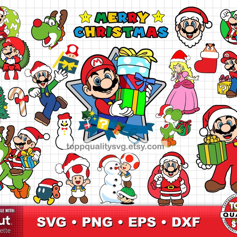 Super Mario Gift Tags Svg - 60+ Gift Ideas for 2025