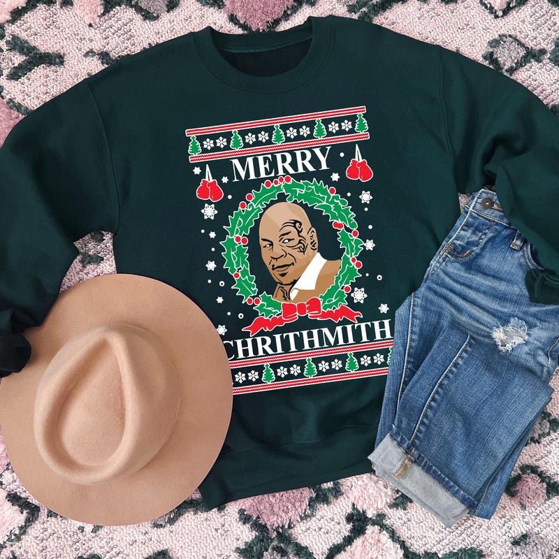 Mike Tyson Christmas Sweater - Etsy
