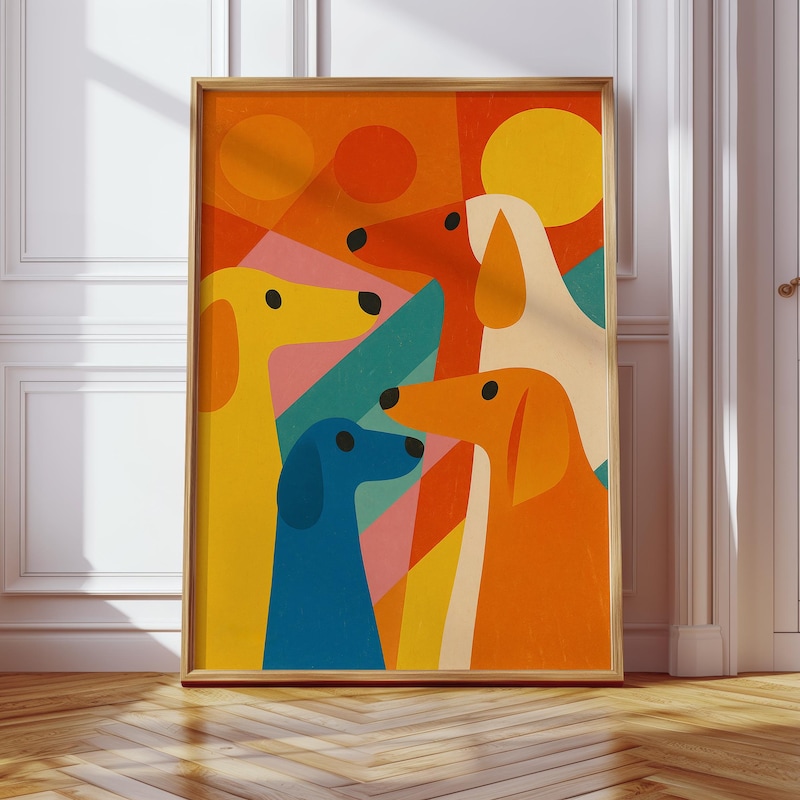 Abstract Dog Art - Etsy