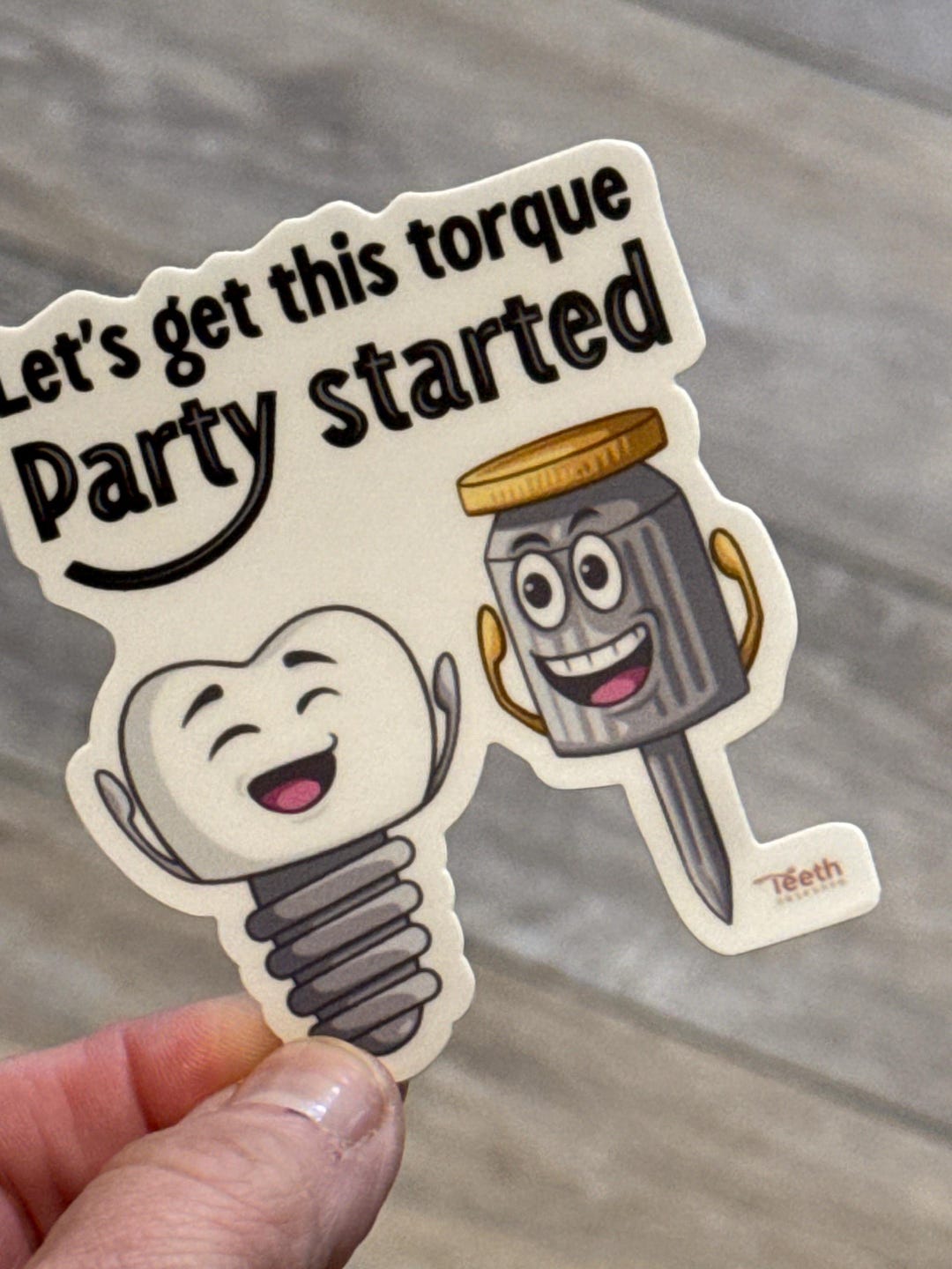 Dental Implant Sticker – Funny Dental Assistant Sticker, Dentist Office ...