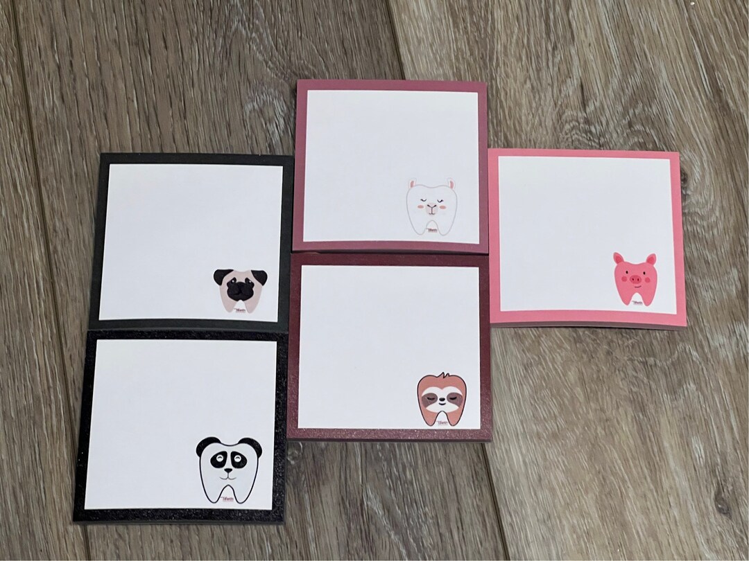 Animal Teeth Notepad Tooth Animals Dental Notes Tooth - Etsy
