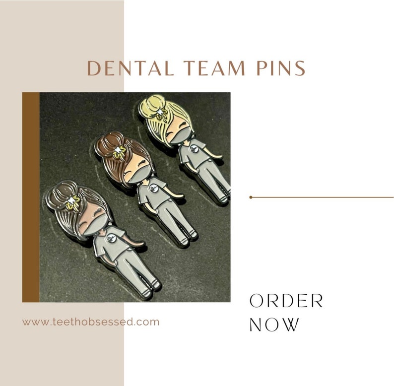 Dental Pin Tooth Pin Molar Pin Dental Hygiene Gift Dental - Etsy