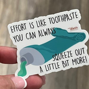 Toothpaste Sticker Toothbrush Sticker Dental Hygiene - Etsy