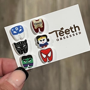 Dental Hero, Tooth Super Hero, Dental Earrings, Tooth Heros, Tooth ...