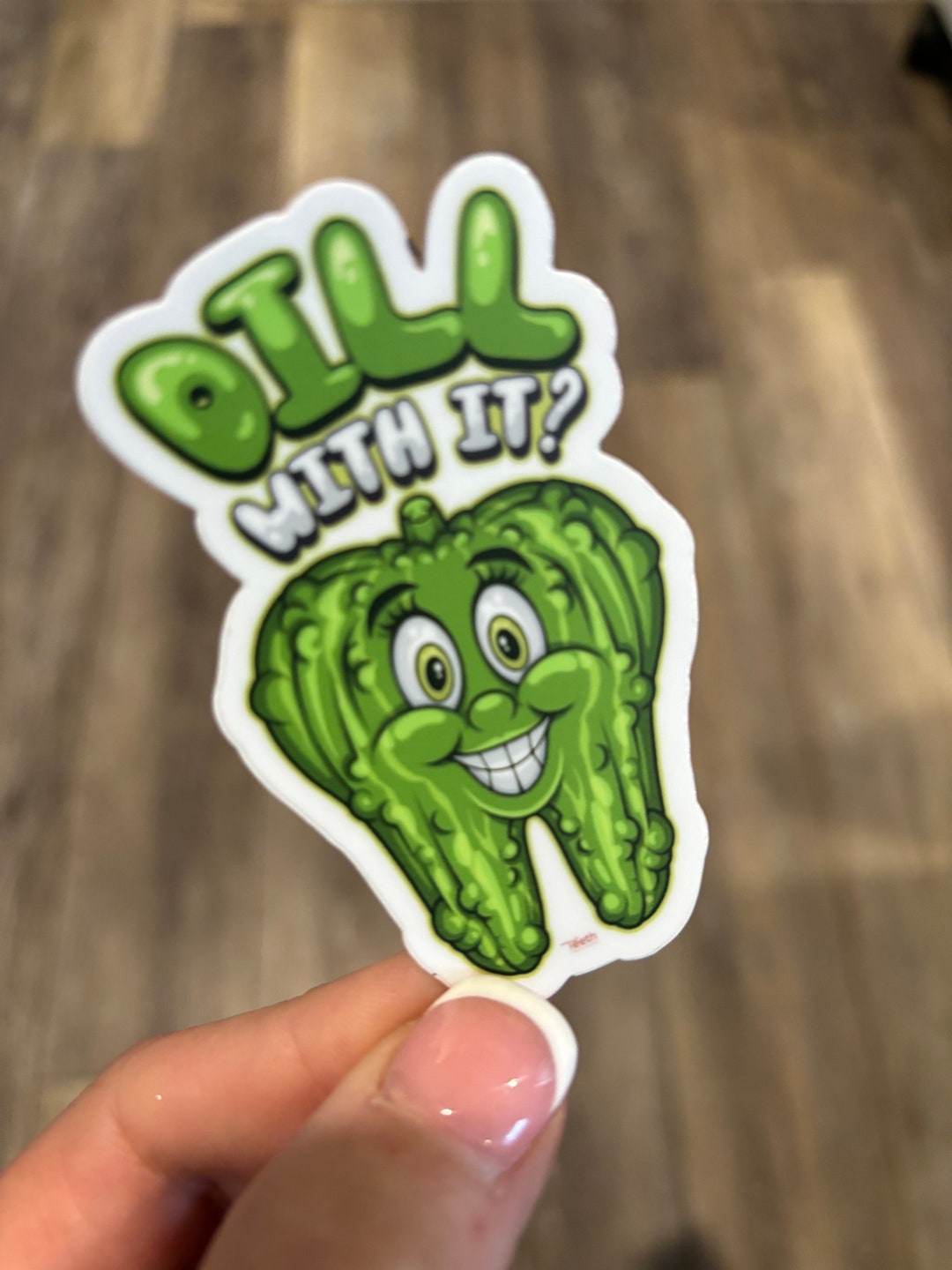 Pickle Tooth Sticker, Dental Student, Sticker Hygienist Sticker, Tooth ...