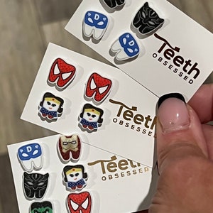 Dental Hero, Tooth Super Hero, Dental Earrings, Tooth Heros, Tooth ...