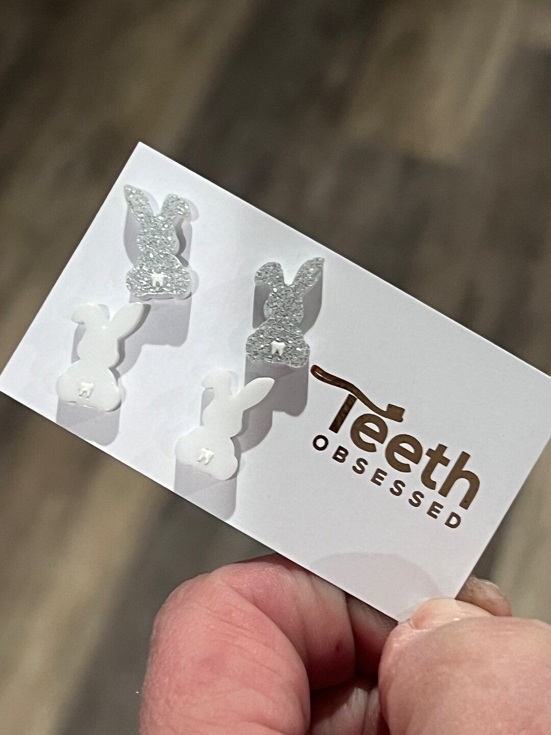 White Bunny Tooth, Glitter Bunny, Easter Tooth, Easter Teeth, Glitter ...