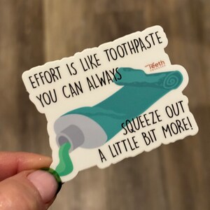 Toothpaste Sticker, Toothbrush Sticker, Dental Hygiene Sticker, Tooth ...